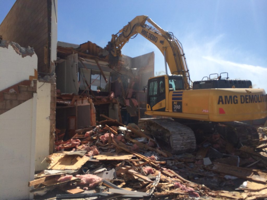 Landmark Aviation Hanger Demolition