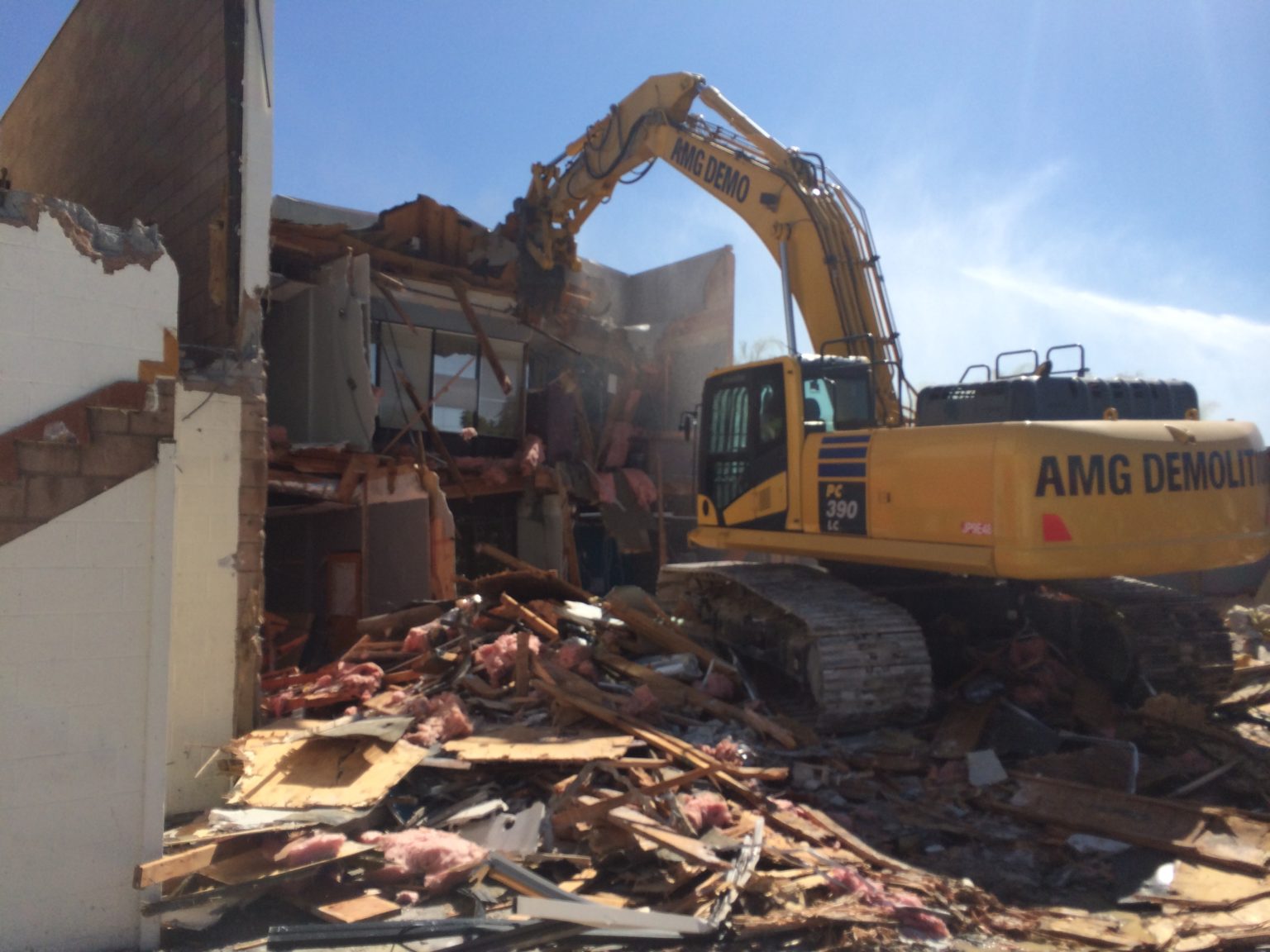 Landmark Aviation Hanger Demolition